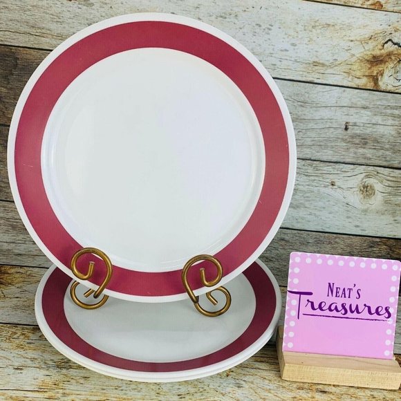 Corelle | Dining | Corelle By Corning Rose Sundance Dusty Red Wide Band ...